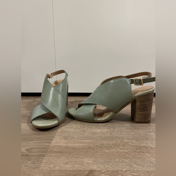 Seychelles | Shoes | Seychelles Light Blue Strappy Block Heels | Poshmark